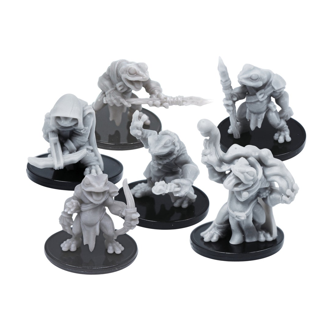 Dnd Miniatures Set of Resin Frogs Dnd Miniatures for Tabletop Wargaming ...