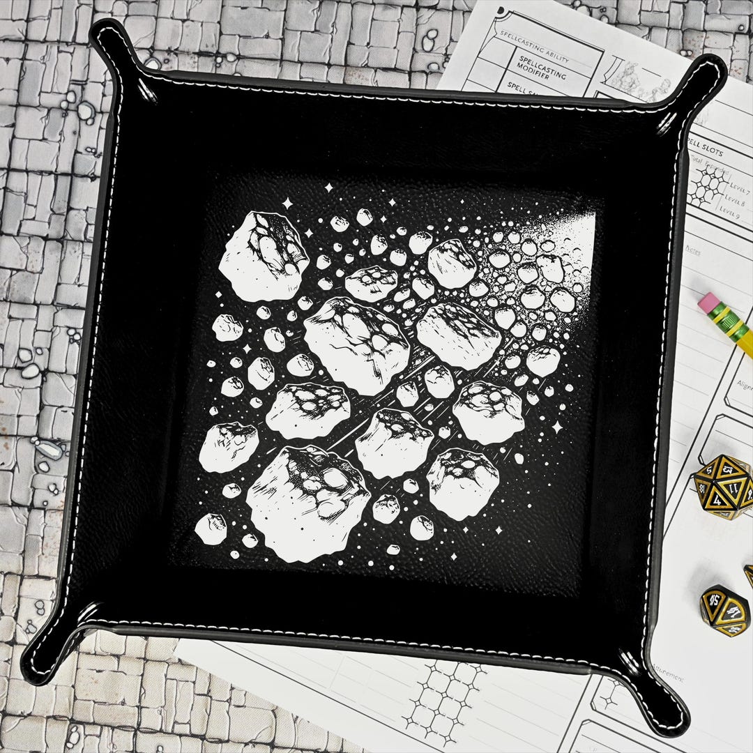 Sci-fi Asteroids Space Dice Tray for Tabletop Wargaming Accessories ...
