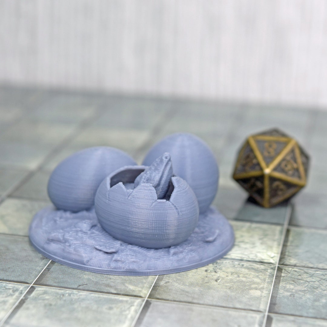 Dnd Terrain Dragon Eggs With Hatchling to Use as Dnd Accessories for ...