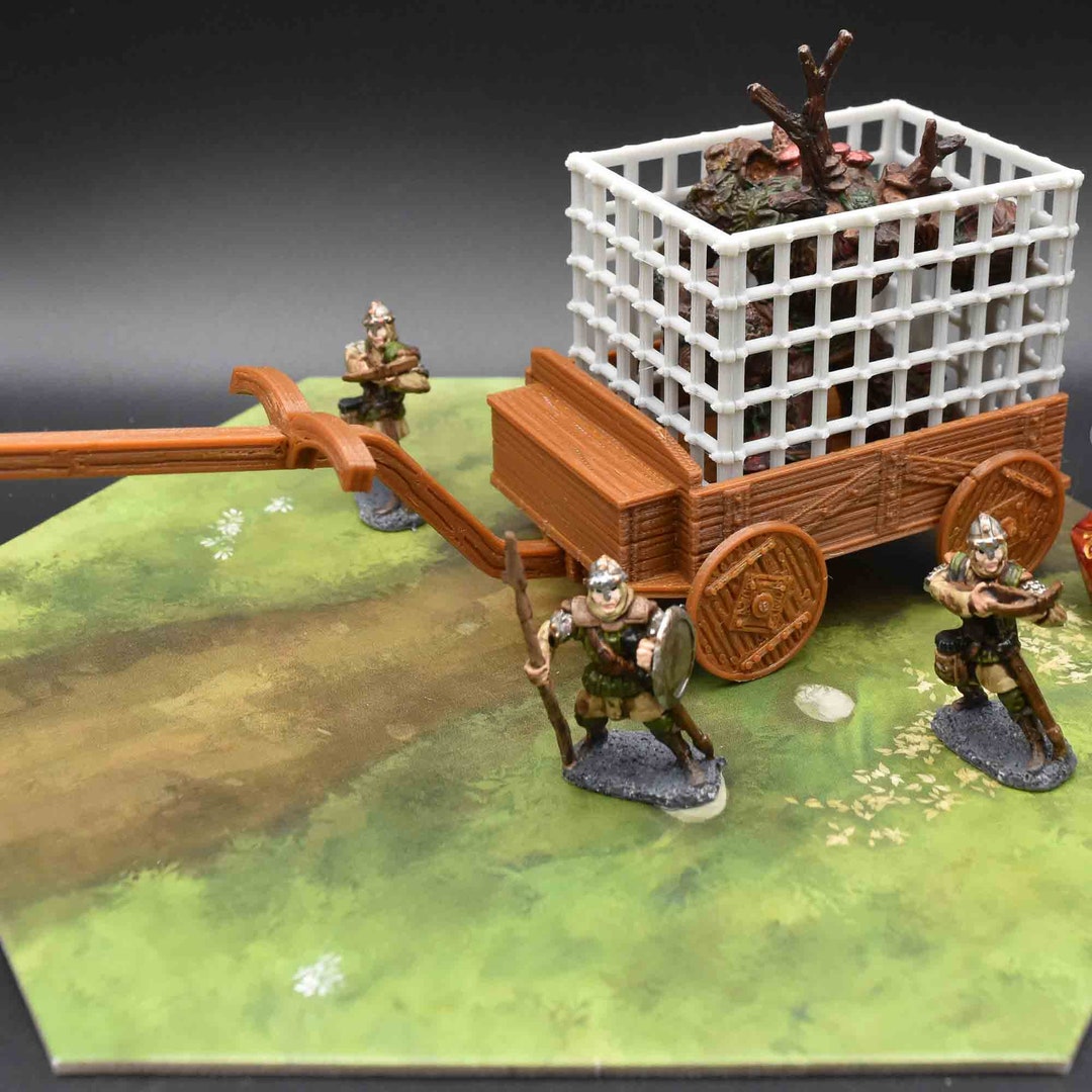 Dnd Terrain Prison Wagon Cart Wargaming Tabletop Terrain Pieces for Use ...