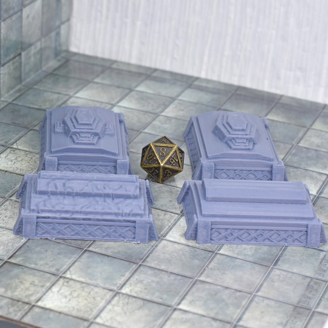 Dnd Miniature Grave Marker Tomb Wargaming Tabletop Terrain Pieces for ...