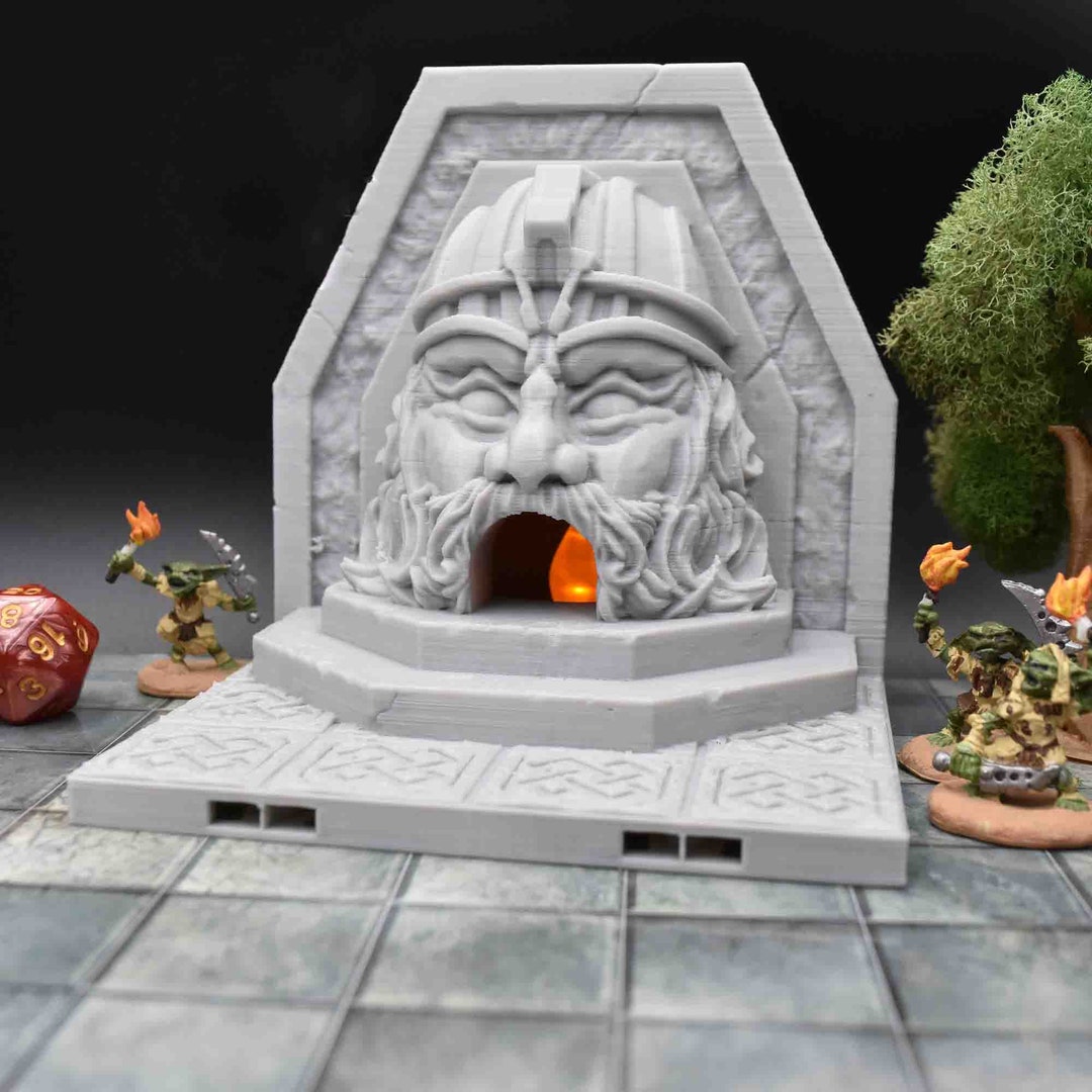 Dnd Terrain Tiles Dragonlock Dungon Tiles Dwarven Light up Forge to Use ...