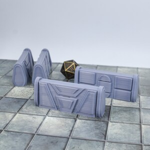 Scifi Terrain Scifi Barriers to Use as 28mm Wargaming Terrain for Dnd ...