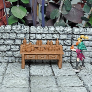Dnd Terrain Furniture Alchemy Potion Table for 28mm Fantasy Terrain ...