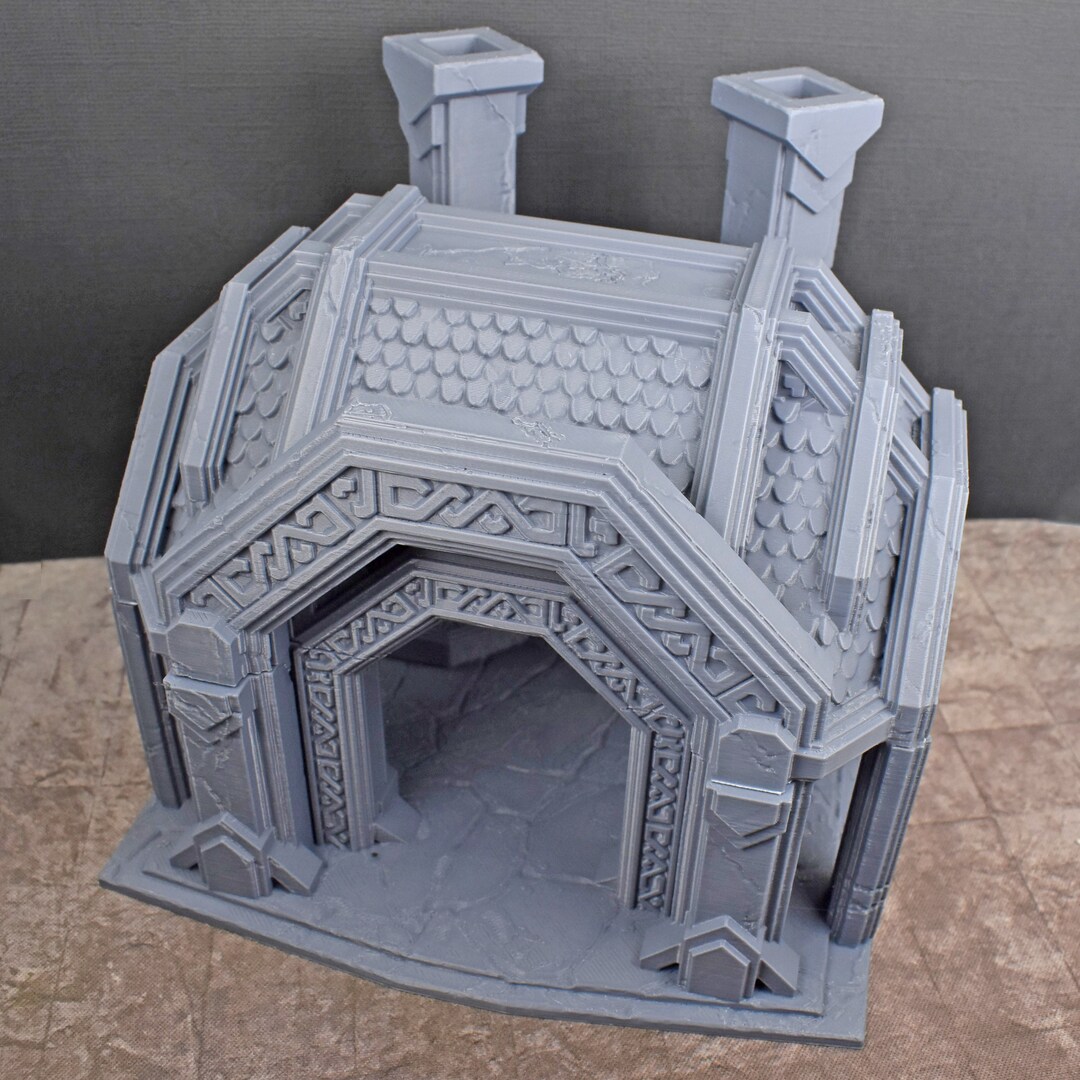 Dnd Tabletop Wargaming Dwarf Double Forge Building is 3D Printed for ...