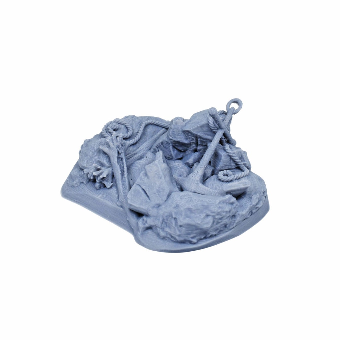 Dnd Terrain Rocks and Anchor Wargaming Tabletop Terrain Piece for Use ...