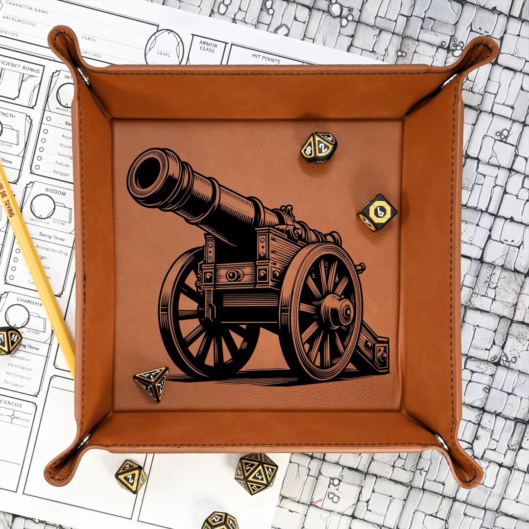 Civil War Cannon Dice Tray for Tabletop Wargaming Accessories or ...