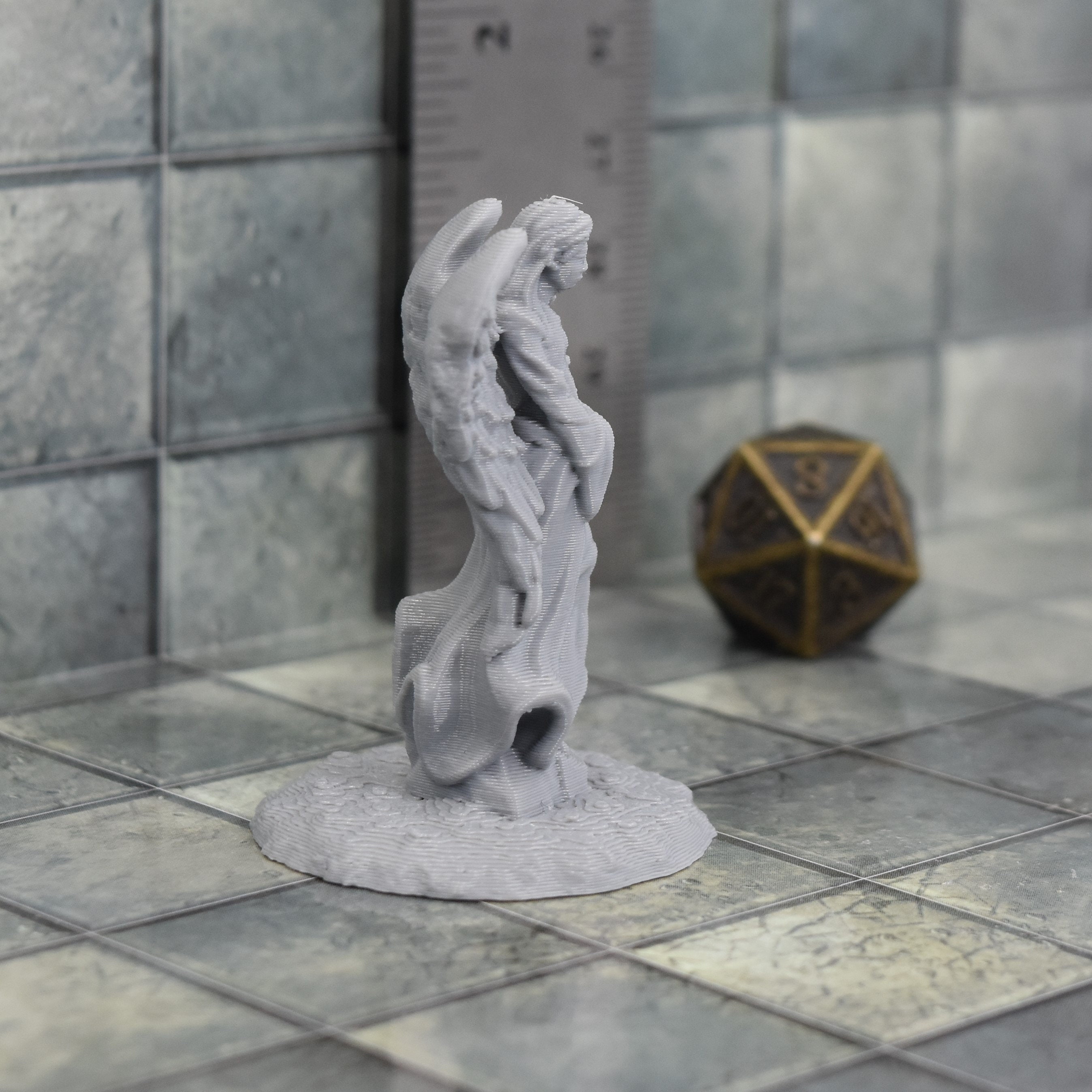 Angel Statue Miniature for Tabletop Miniature RPG Games Like | Etsy