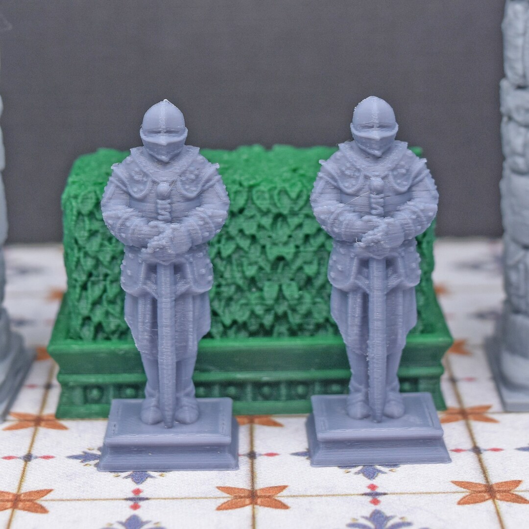 Dnd Terrain Miniature Armor Statues for Scatter Terrain Pieces for 28mm ...