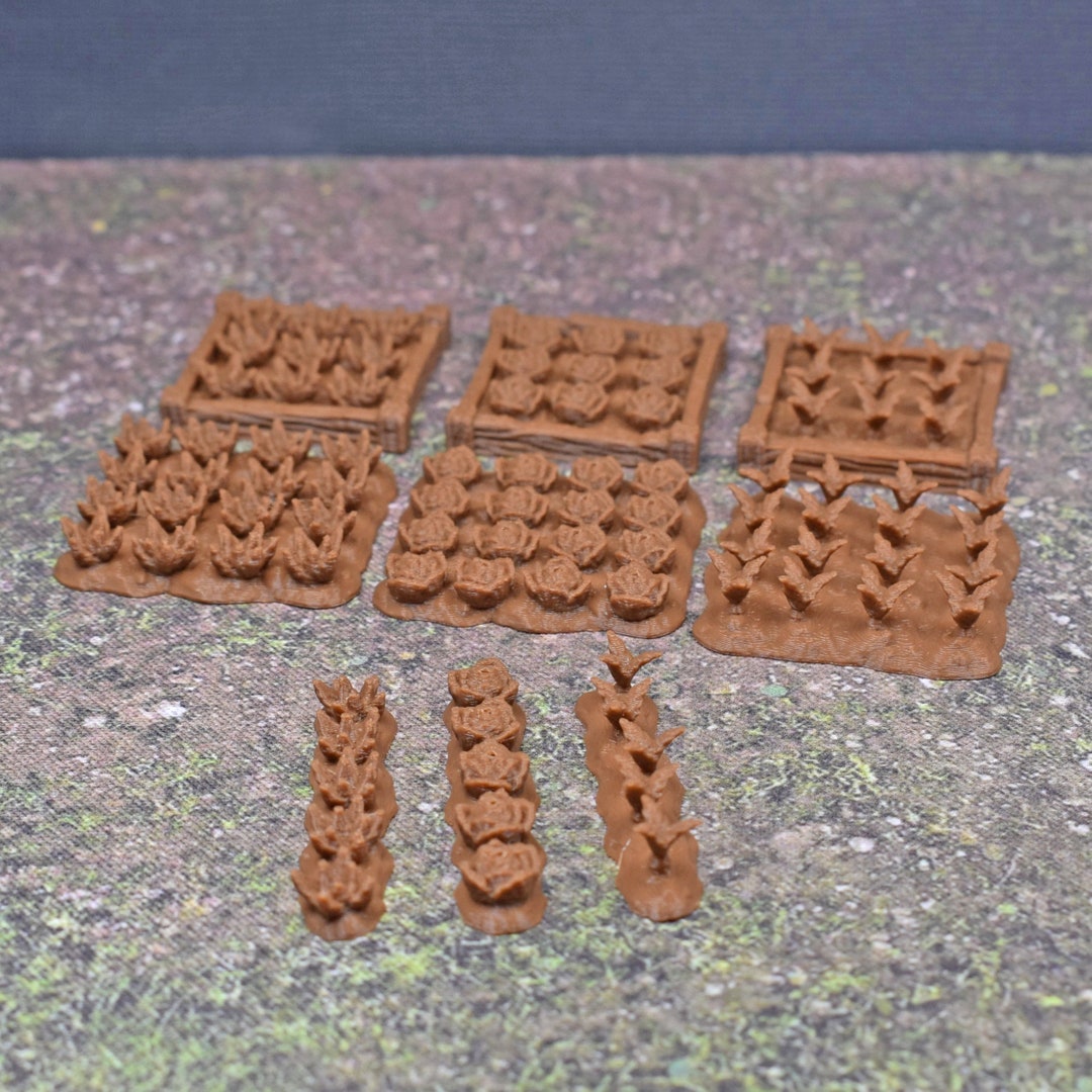 Dnd Terrain Crops Unpainted Miniatures Set for Tabletop Wargaming and ...