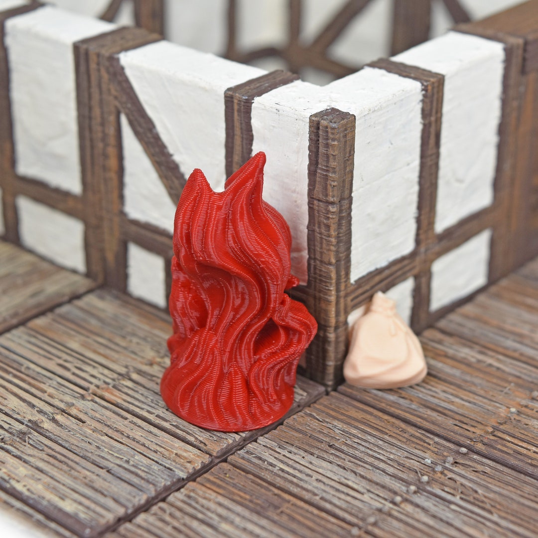 Tabletop Miniature Fire Elementals for D&D Miniature Wargames - Etsy