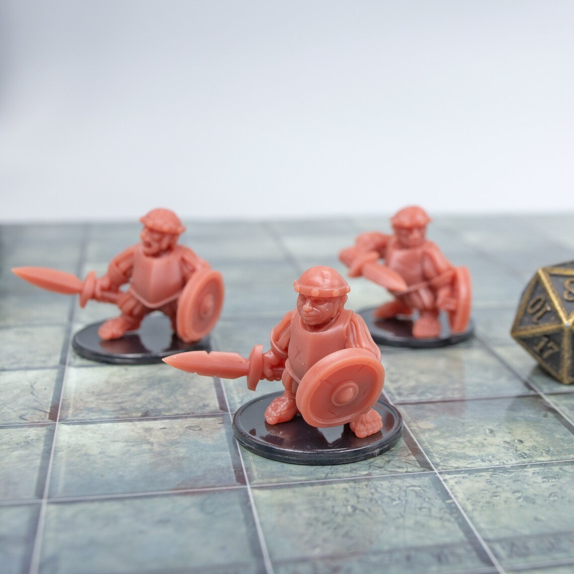 Male Halfling Fighters Fantasy Miniatures for D&D or Warhammer | Etsy