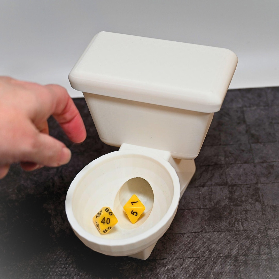 Dice Tower Toilet Humor Dice Roller for Tabletop Gaming Accessories and ...