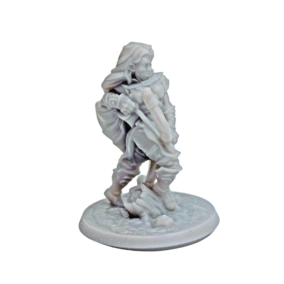 Human Female Ranger Miniature for Dungeons and Dragons Miniature and ...