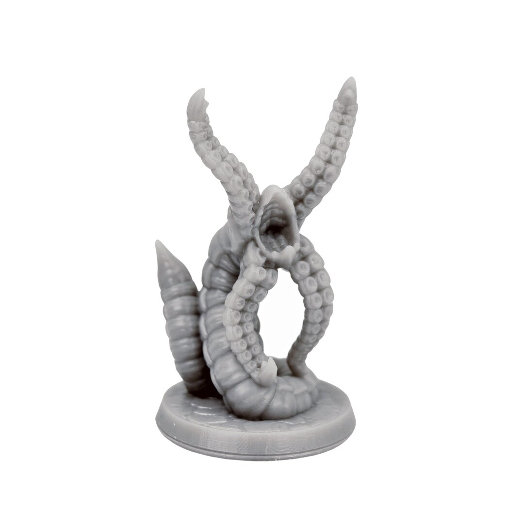 Grick Worm Miniature for Wargames and Fantasy Tabletop Games Fantasy ...
