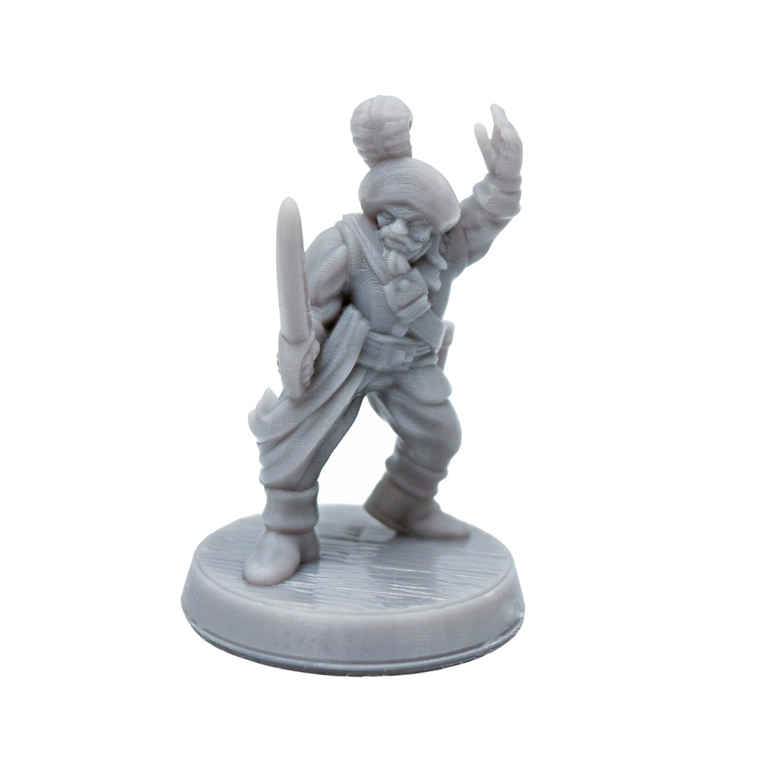 DND Miniature Sword Fighting Pirate for Tabletop Wargaming Like ...