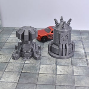 Cyberpunk Terrain Power Generators Unpainted Sci-fi Wasteland Dnd ...