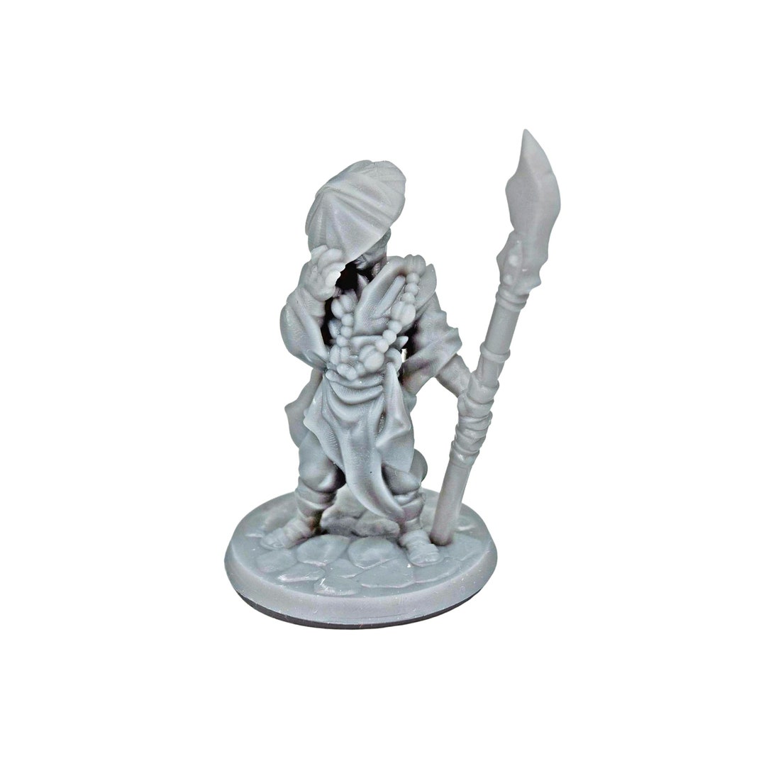 Human Monk With Hat Miniature for Dungeons and Dragons Miniature and ...