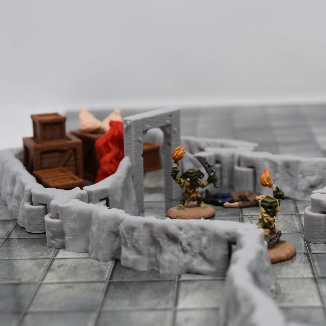 Dnd Modular Terrain Set of Dungeonsticks Mine Terrain Set for Tabletop ...