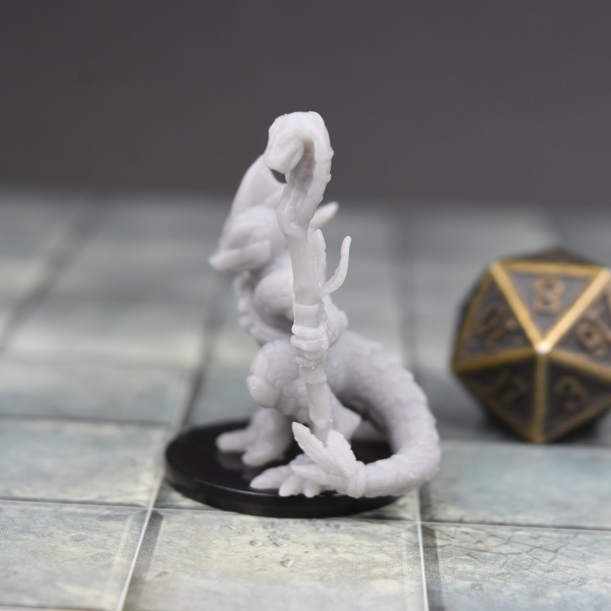 Female Lizardfolk Miniature Set for Tabletop Miniature Games - Etsy