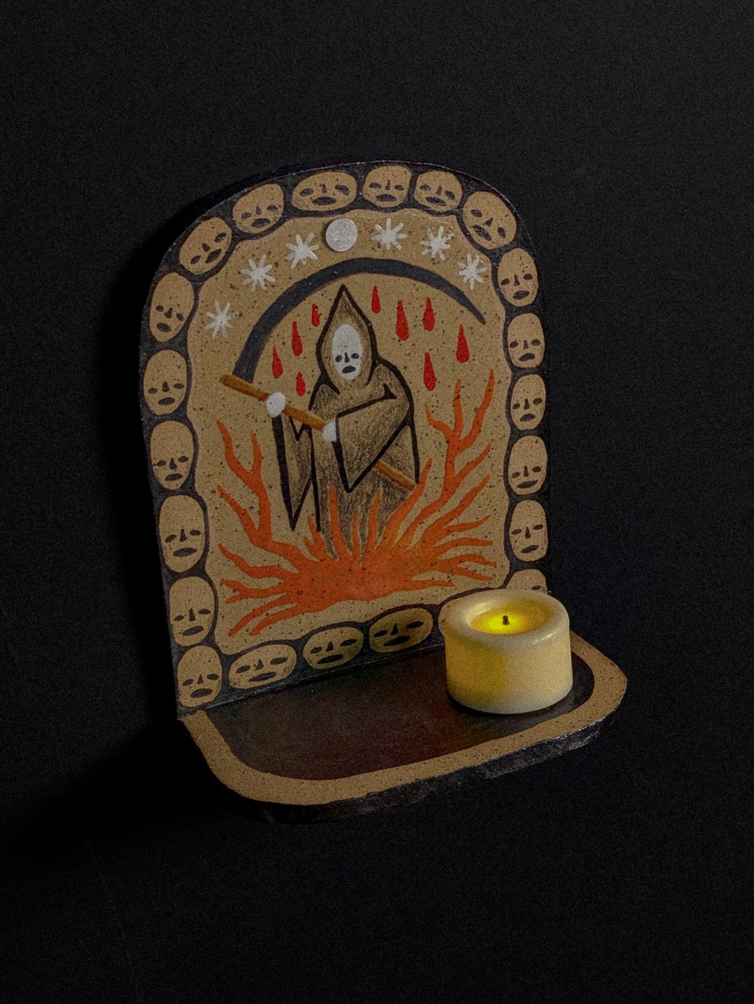 Ceramic Handmade Wall Shelf - Etsy
