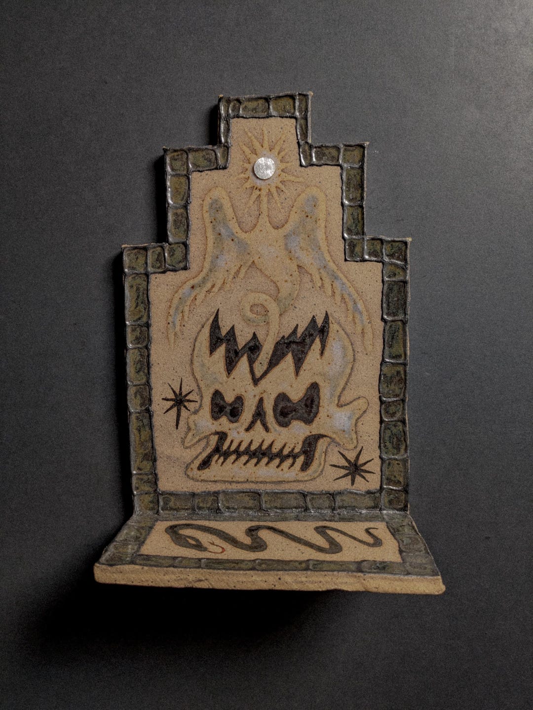 Ceramic Handmade Wall Shelf - Etsy