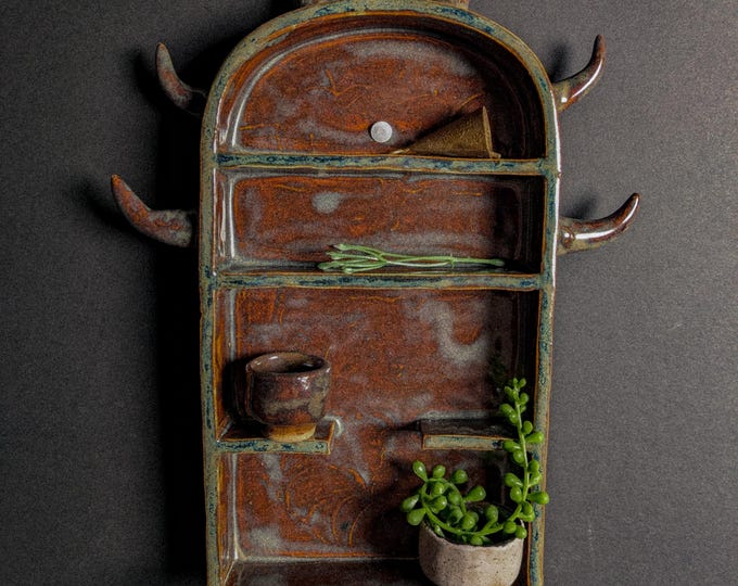 Ceramic Handmade Wall Shelf - Etsy