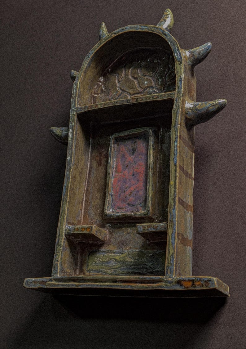 Ceramic Handmade Wall Shelf - Etsy