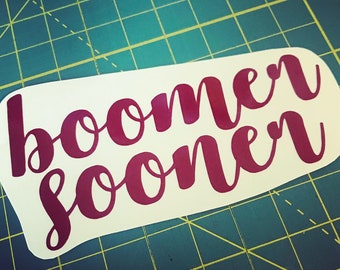 Boomer Sooner Decal - Etsy