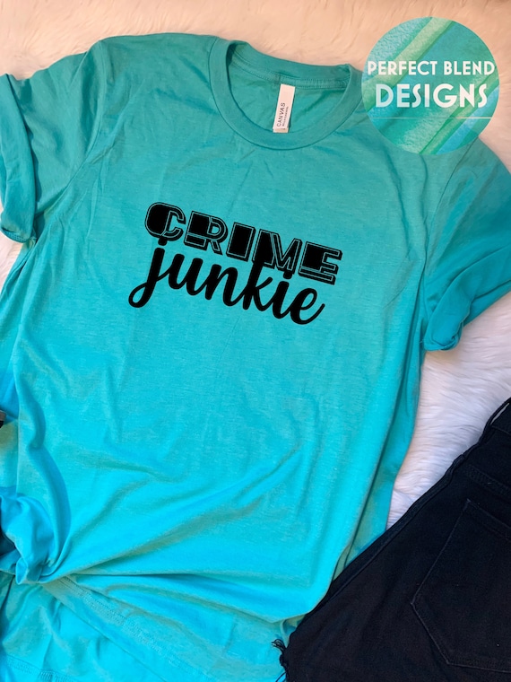 Crime Junkie Tee podcast true crime graphic tee | Etsy