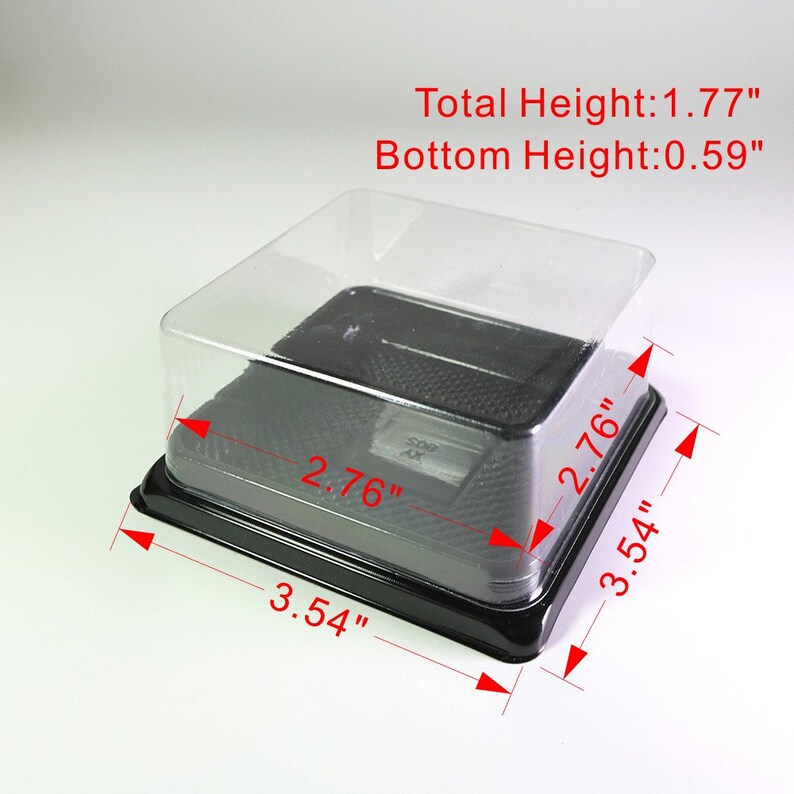 50 or 100 Food Safe Box Shaped Takeaway Containers With Clear - Etsy