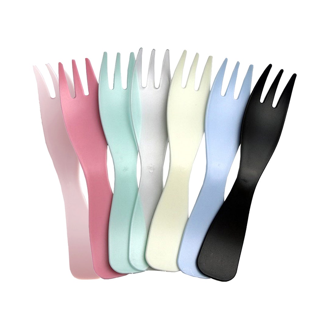 Food Safe Forks Heavy Duty Plastic Utensils Picnic Cutlery Set for Kids ...