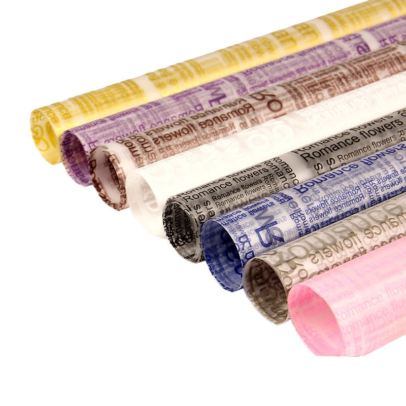 Pack of 40/60 See-thru Pink Message Gift Wrapping Matte Papers for ...