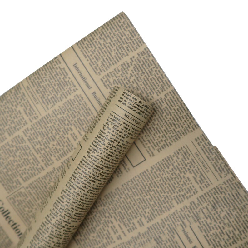 Pack of 10 Color Printed Newspaper Wrapping Kraft Paper for Flower ...