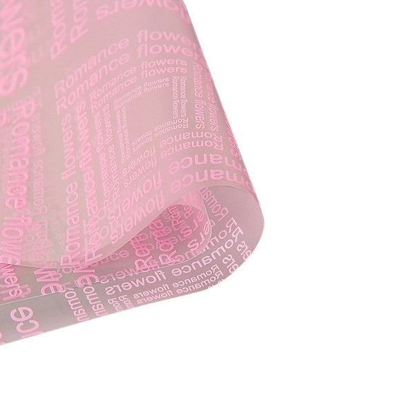 Pack Of 4060 See Thru Pink Message T Wrapping Matte Papers Etsy