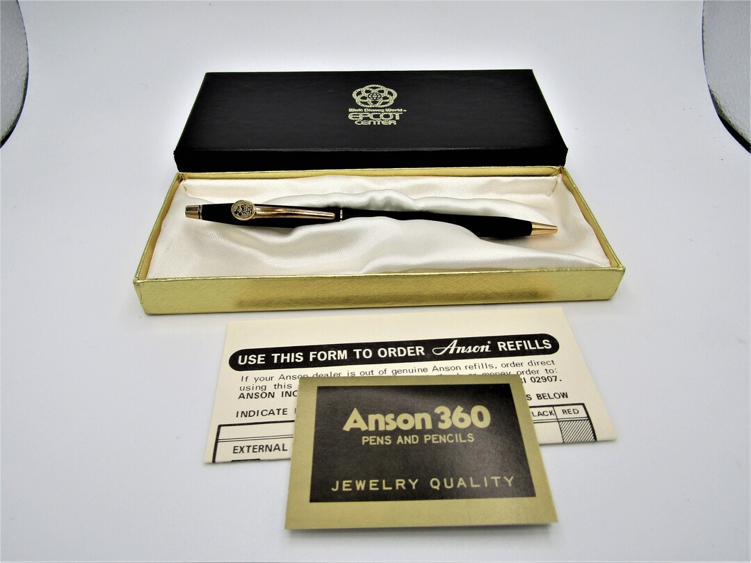 Vintage New Old Stock Epcot Center Anson 360 Mickey Mouse Ball Point Pen With Original Box and ...