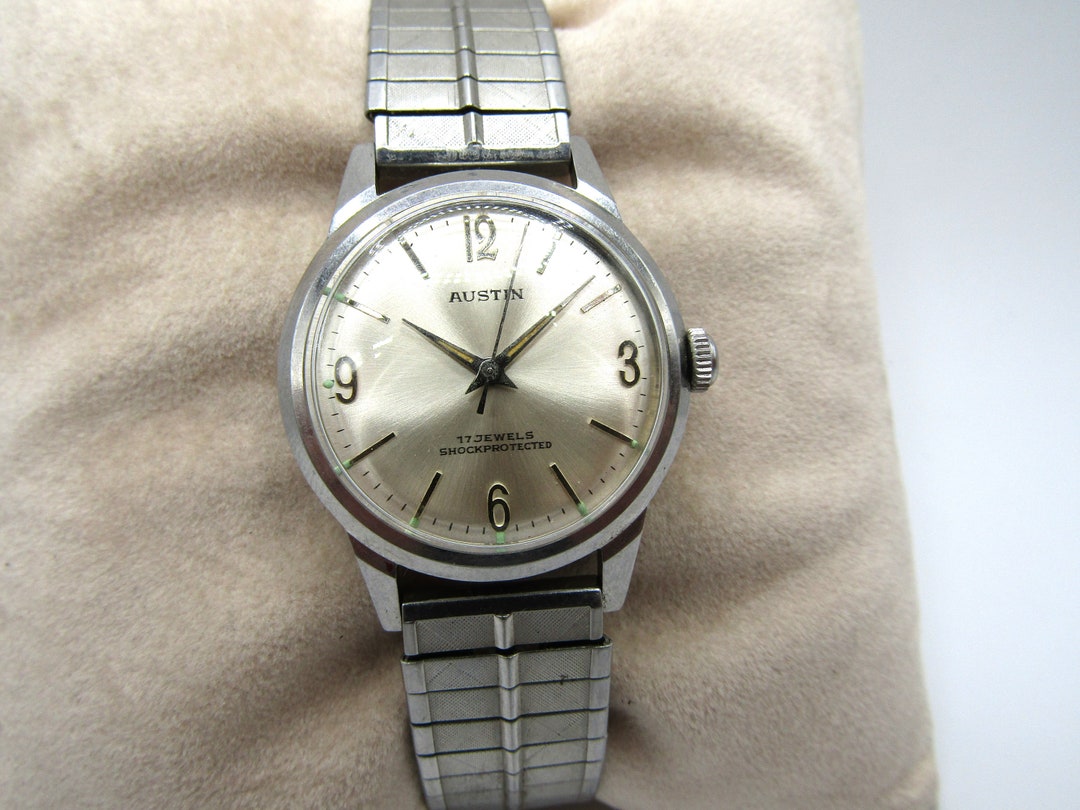 Vintage Beautiful Gents Austin Caliber / Movement ST 1686 Swiss Made 17 ...