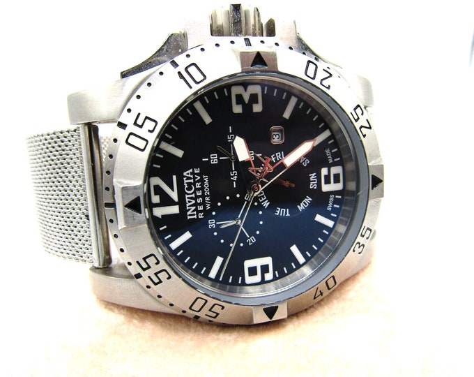 26mm Rubber Black Watch Band Strap for Invicta Pro Diver 6977-6978-6981 ...