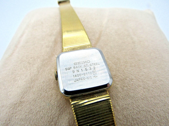 Vintage Beautiful Seiko 1400-6110 Ladies Watch with O… - Gem