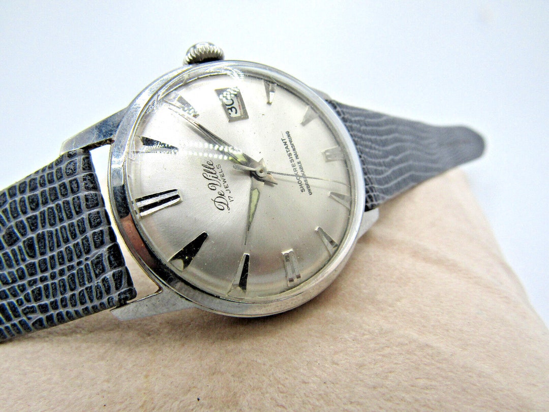 Vintage Beautiful Rare Gents Montrex SA De Ville Cal. MDL C 17 Jewel ...