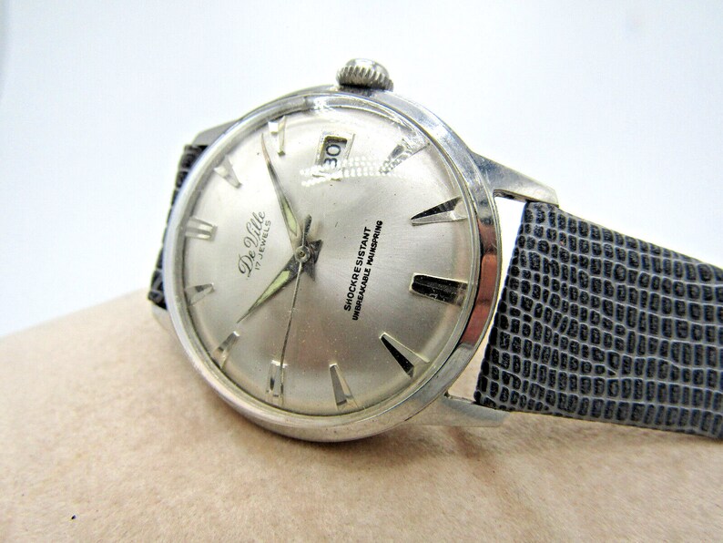 Vintage Beautiful Rare Gents Montrex SA De Ville Cal. MDL C 17 Jewel ...