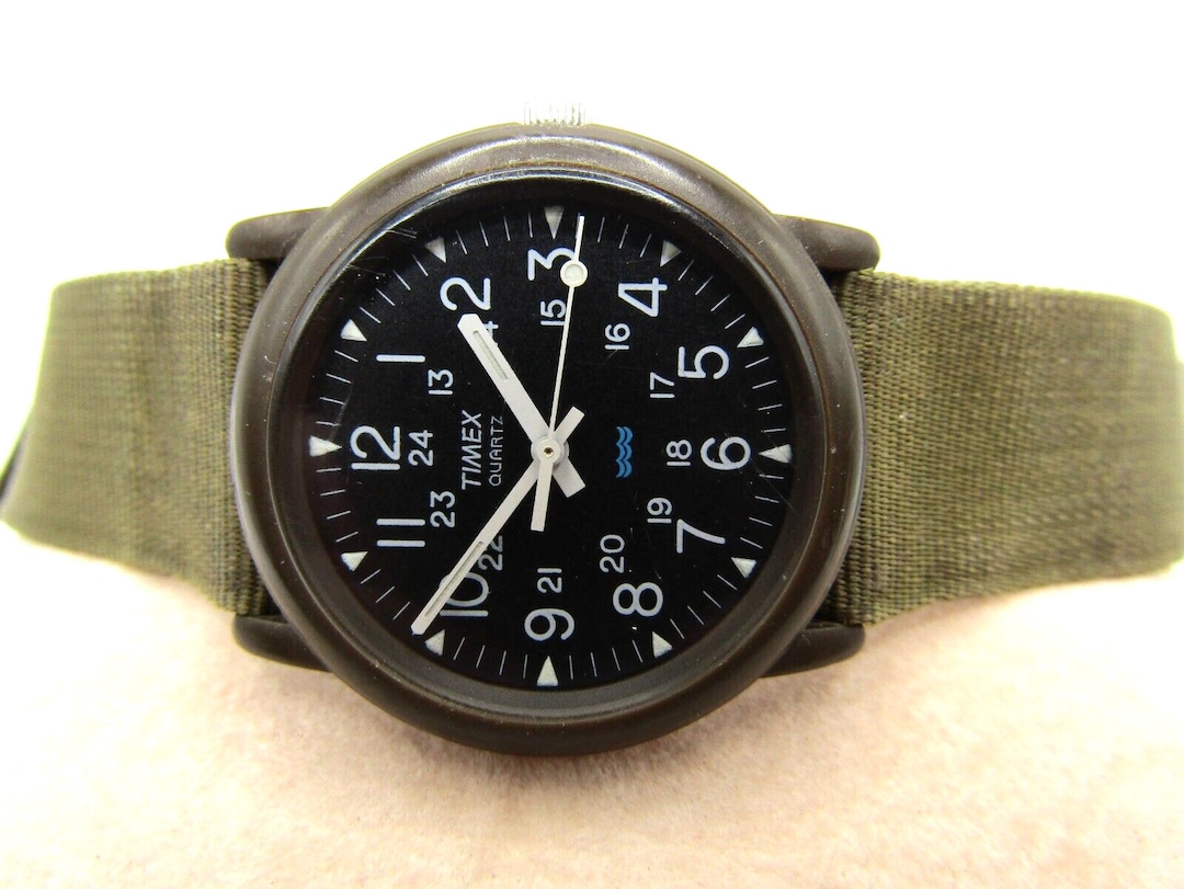 Vintage Rare Timex Macgyver Camper Military Field Quartz Watch With ...