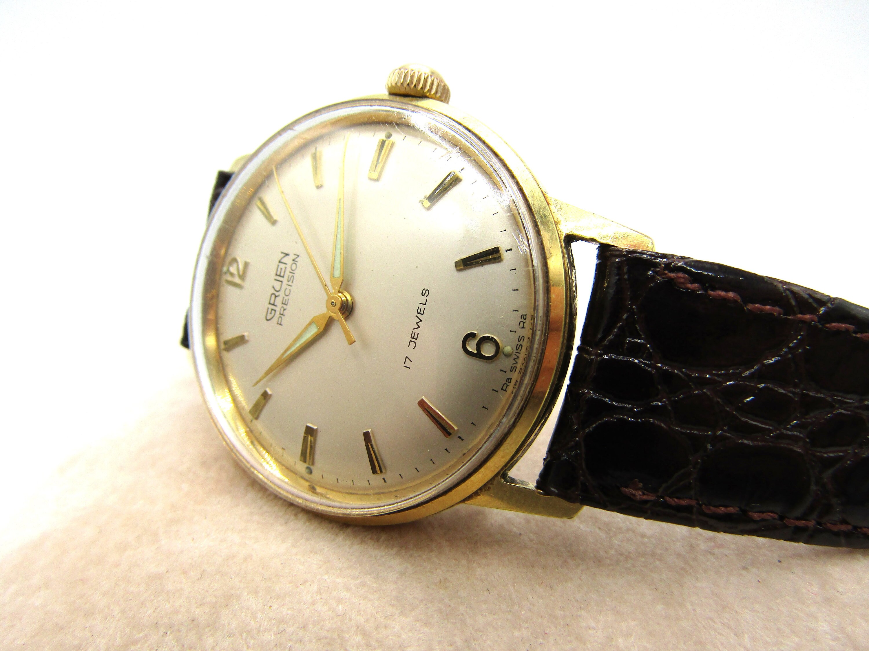 Vintage Ultra Rare Gruen Precision Cal. 510 James Bond 007 Style Watch ...