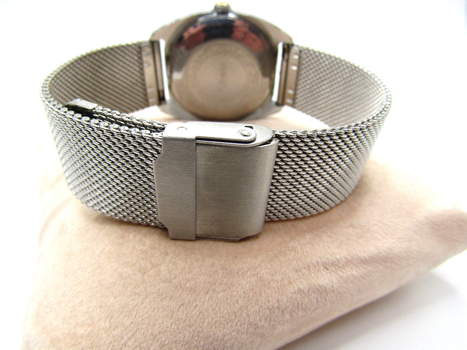 Vintage Rare Gents Timex Viscount Winding Watch With Heavy New Mesh ...