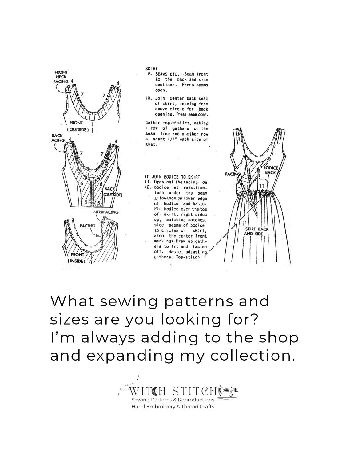 1950s Dress Sewing Pattern PDF Digital Download Vintage Dress Pattern ...