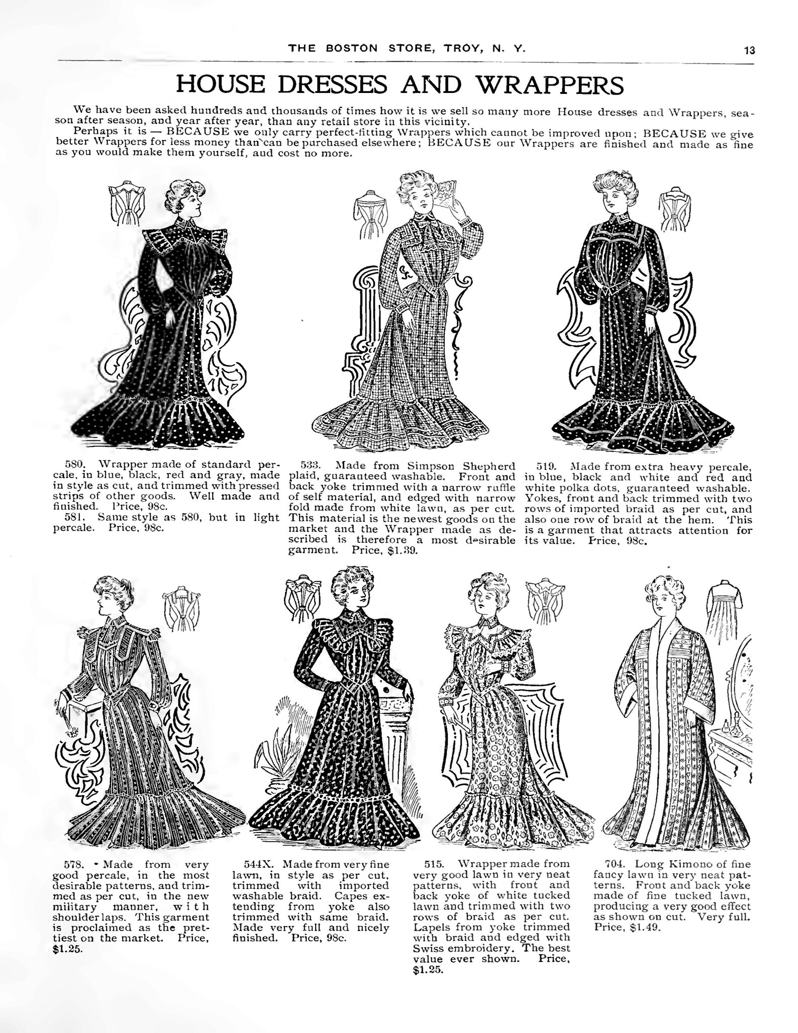 Spring Summer Fashion Catalog 1903 the Boston Store PDF Digital ...