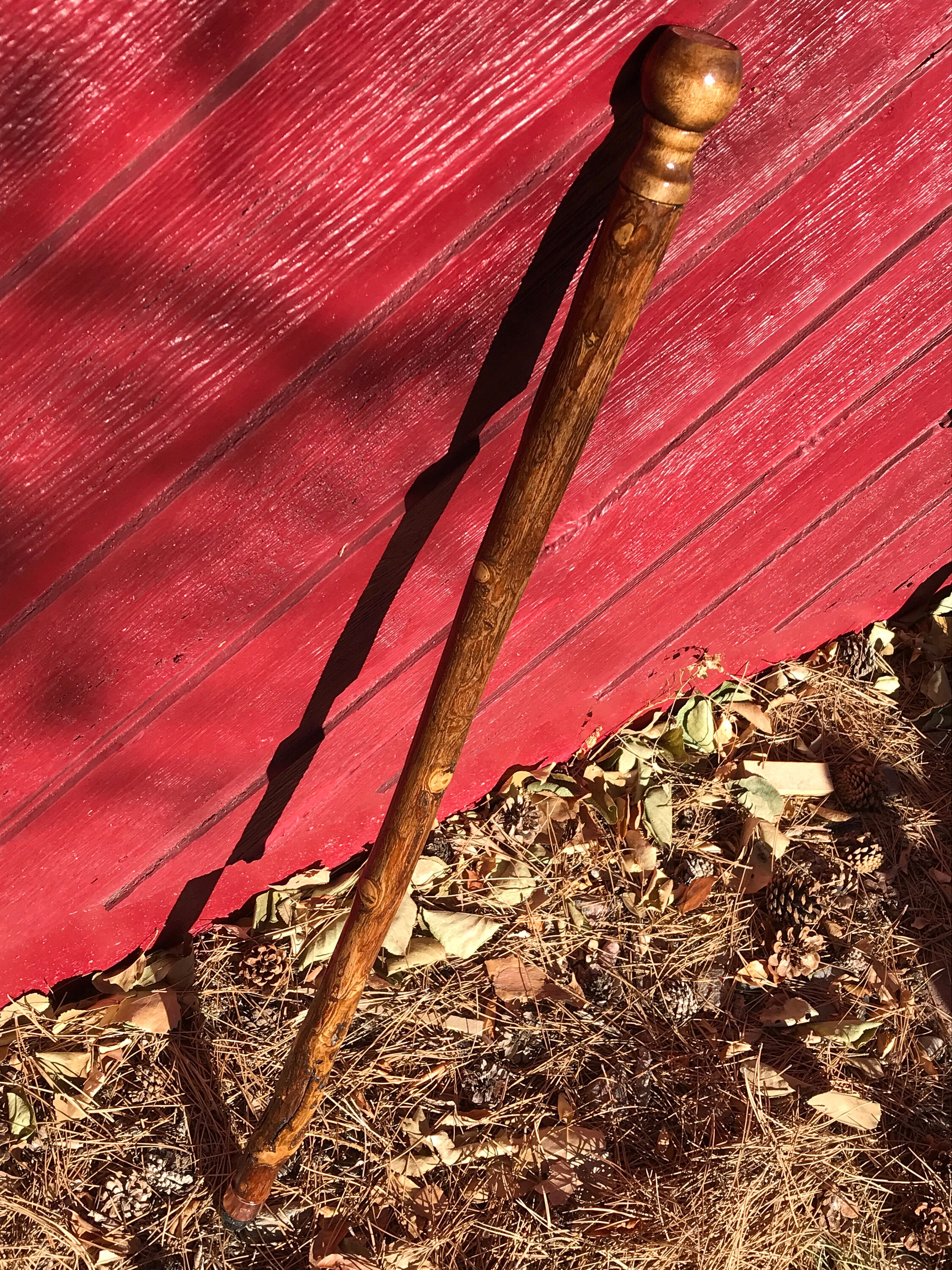 Handmade Green Ash wood walking stick lucky 1968 pre-decimal | Etsy