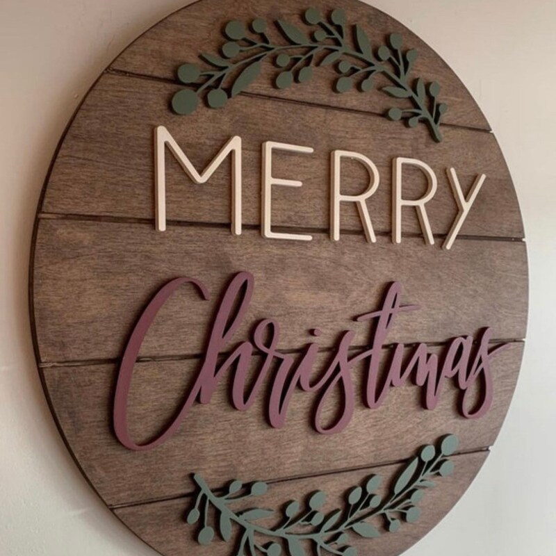 Rustic Holiday Sign - Etsy