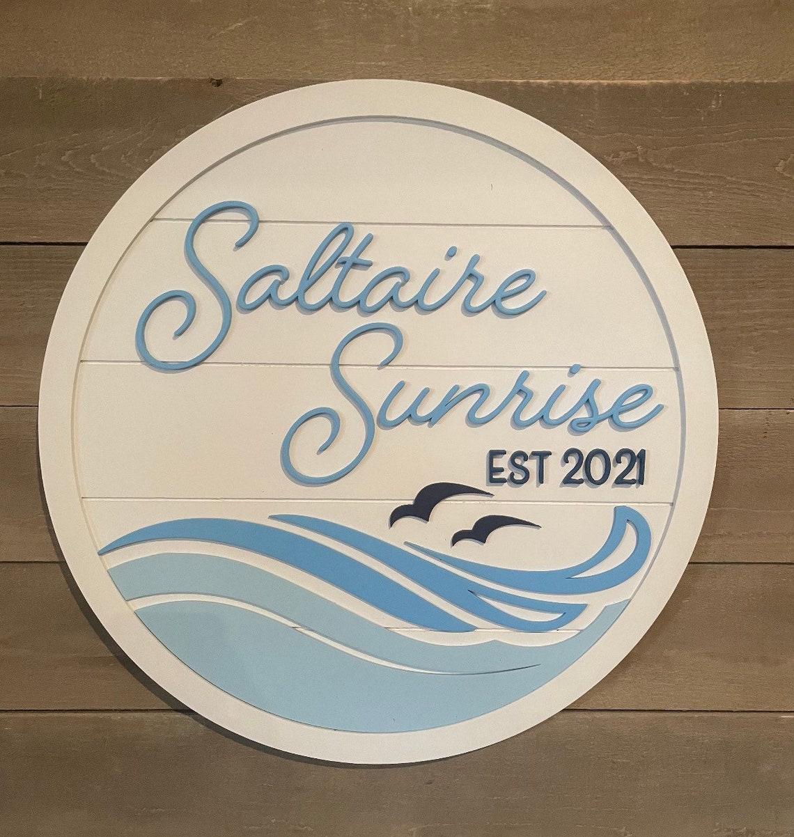 Family Name Sign Wall Art Last Name Sign Beach House - Etsy