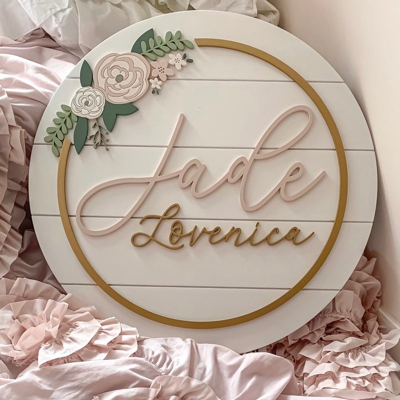 Baby Name Signs for Nursery - Etsy